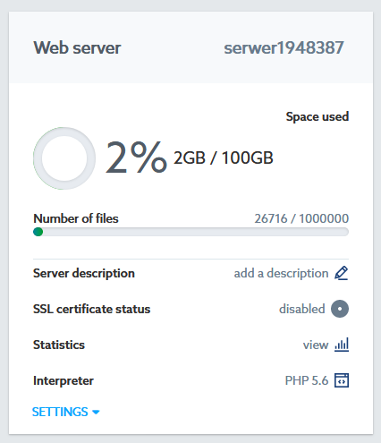 How to check server statistics in the Control Panel? » Pomoc | home.pl