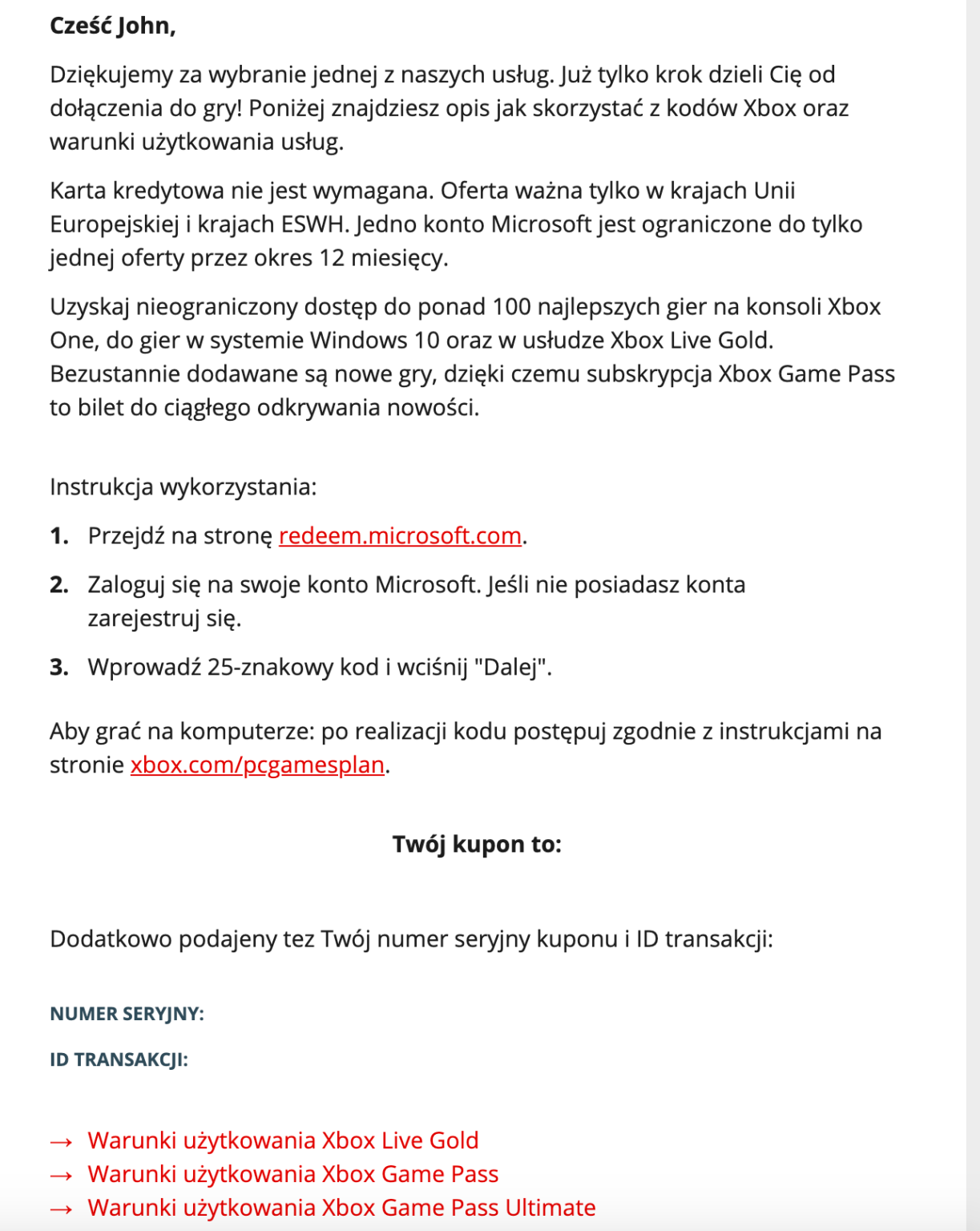 Jak aktywować kod Xbox Game Pass oraz Game Pass Ultimate?